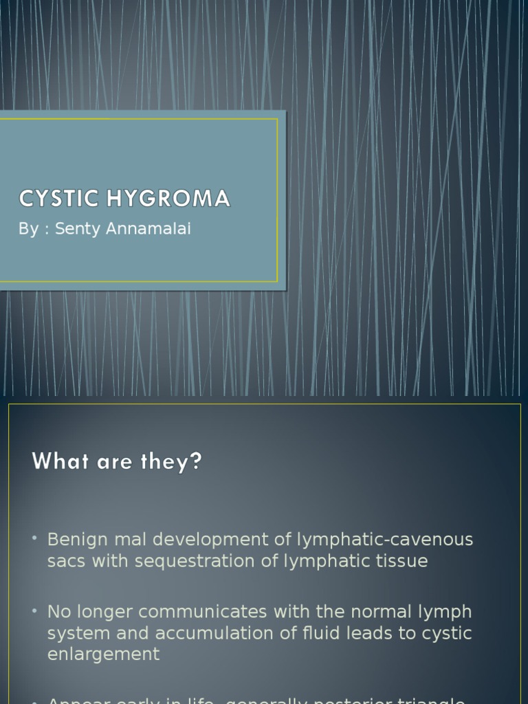 Cystic Hygroma | PDF | Medical Specialties | Diseases And Disorders
