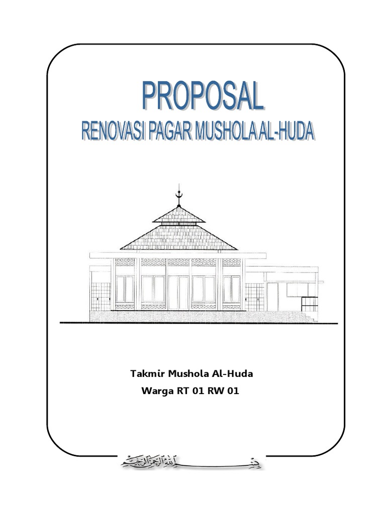 Proposal Pagar Mushola AL Huda GJMT | PDF