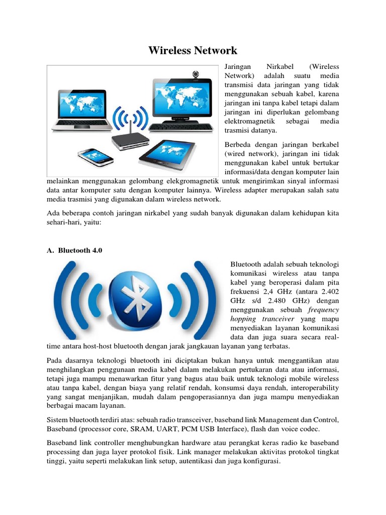 Pengertian Dan Jenis-Jenis Wireless Network | PDF