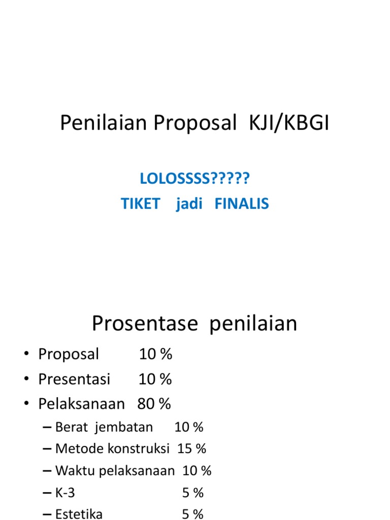 Penilaian Proposal KJI | PDF | Art | Computers