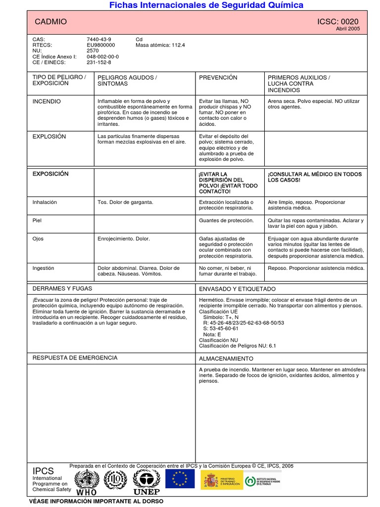 Cadmio | PDF | Cadmio | Fumar