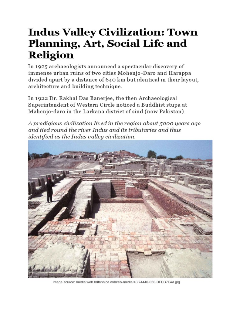 Indus Valley Civilization- Town Planning Art Social Life and Religion ...