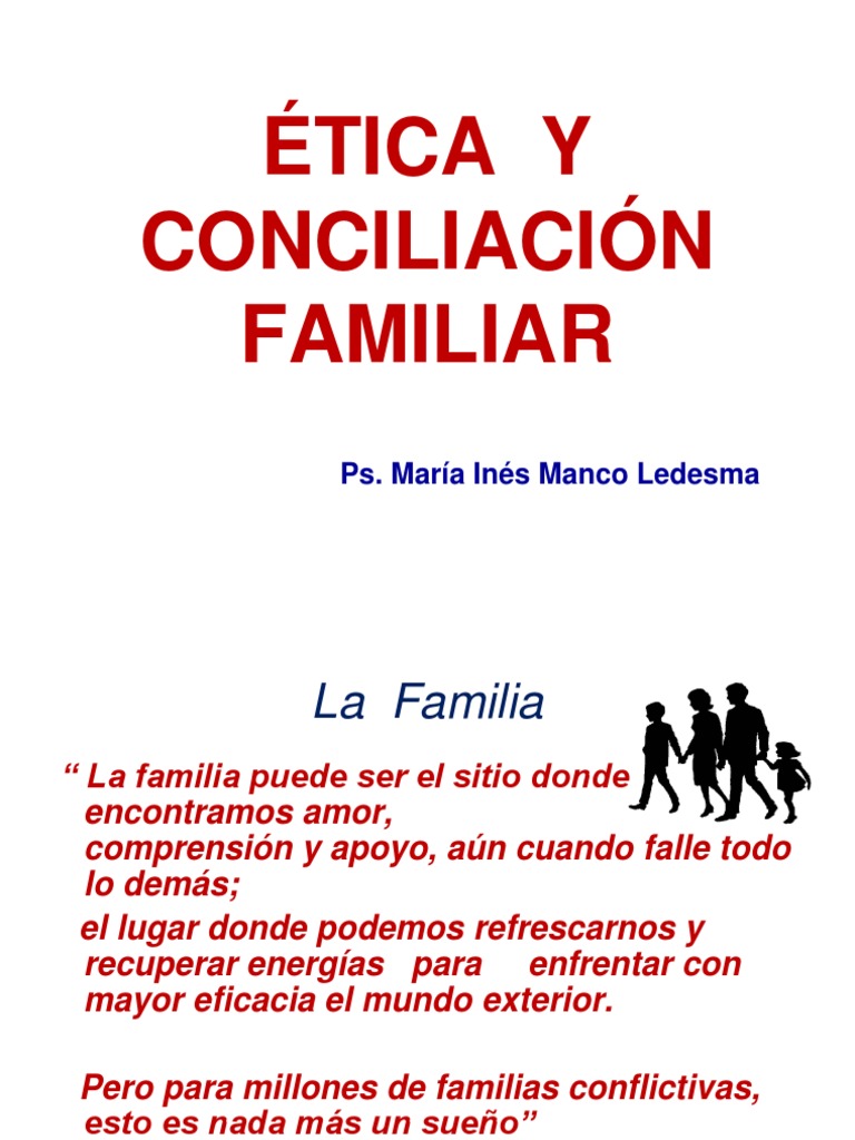 MODULO 8 Etica y Conciliación Familiar - María Inés Manco Ledesma | PDF ...