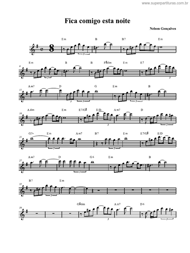 Fica Comigo Esta Noite PDF | PDF