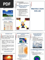 Triptico Radiación Solar | PDF | Ultravioleta | Naturaleza