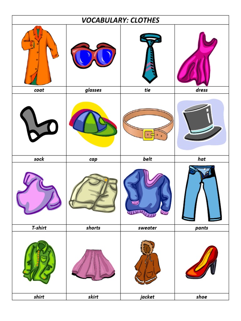 Clothes Singular | PDF | Human Appearance | Clothing