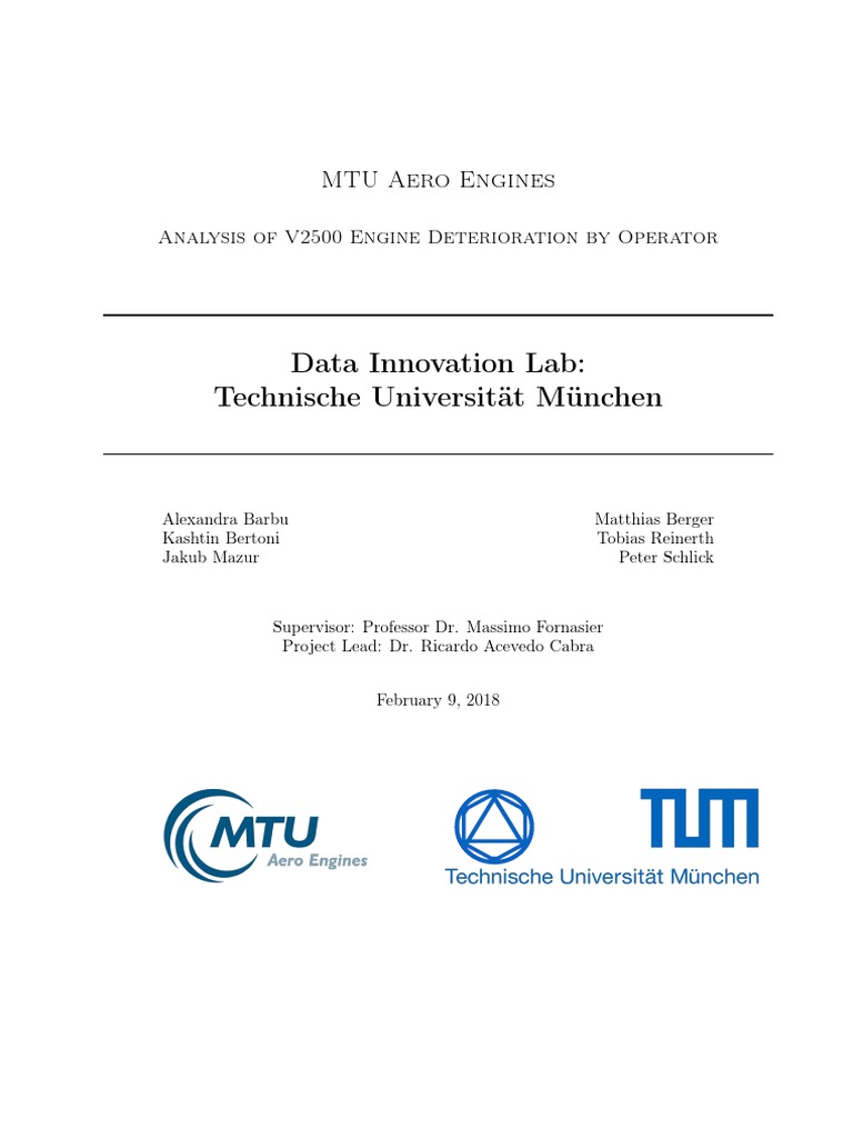 Data Innovation Lab: Technische Universität München: MTU Aero Engines ...