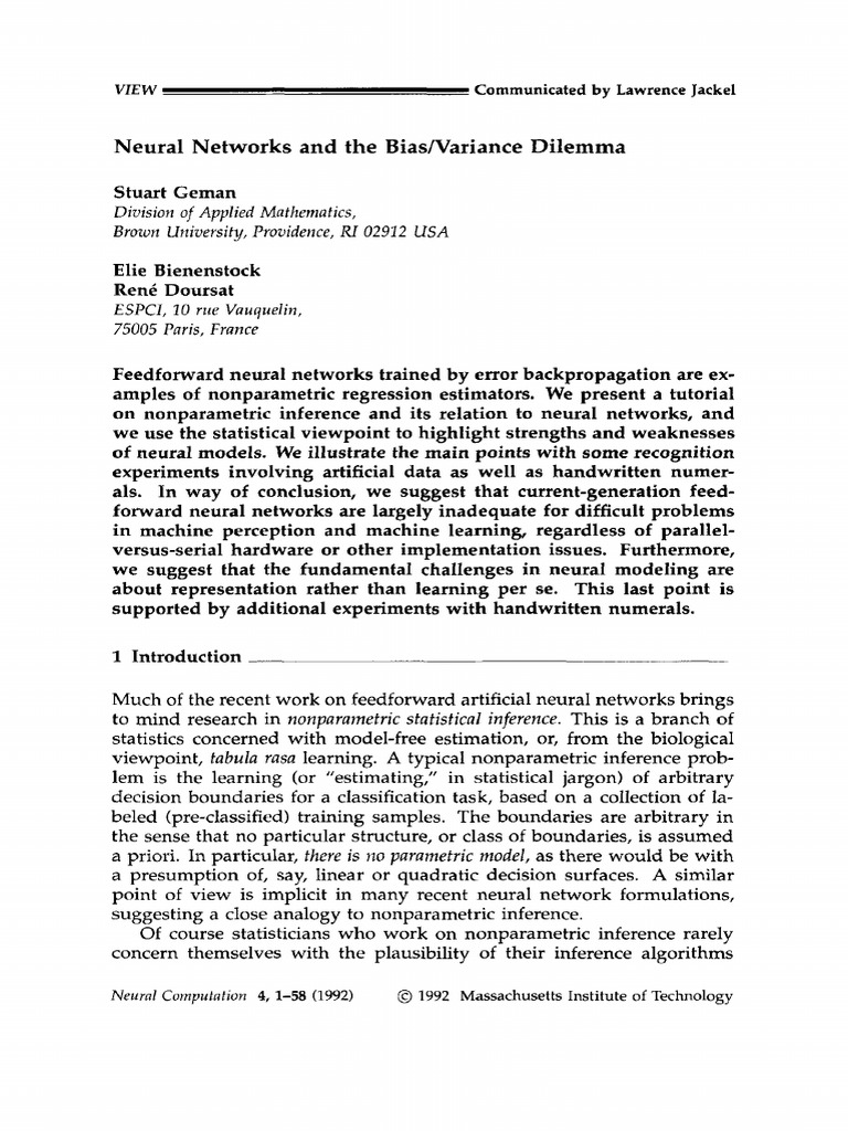 Bias Variance PDF | PDF | Bias Of An Estimator | Errors And Residuals