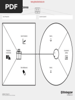 The Value Proposition Canvas - Official Template From Strategyzer | PDF
