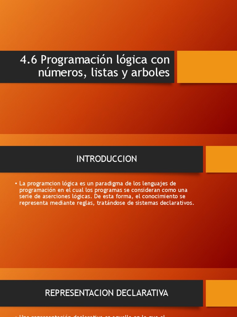 Programación Lógica: Números y Listas en PROLOG | PDF | Lenguaje de ...
