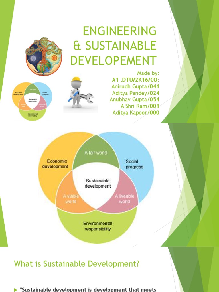 Engineers Driving Sustainable Development | PDF | Sustainability ...