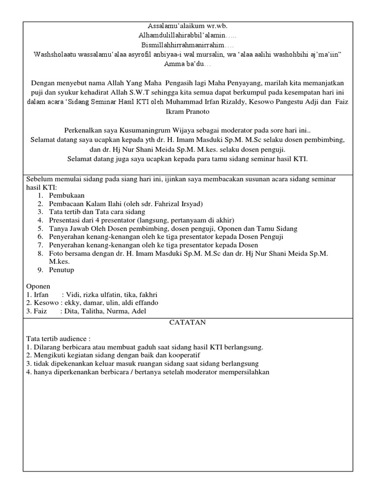 Script Moderator | PDF