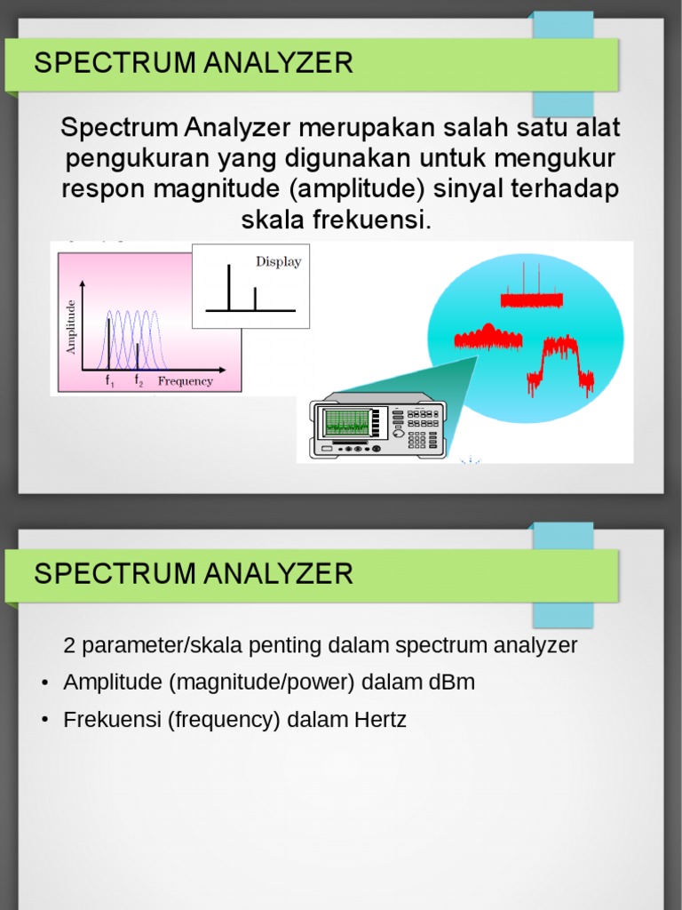 Spectrum Analyzer Basic | PDF