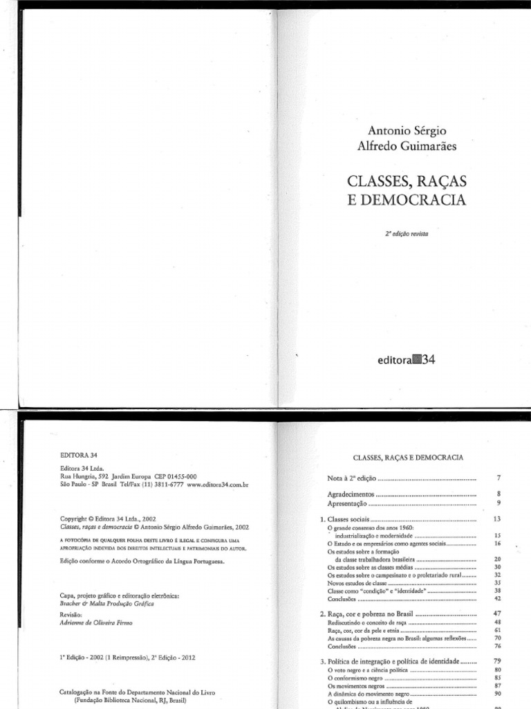 Antonio Sergio Guimarães - Classes, Raças e Democracia | PDF