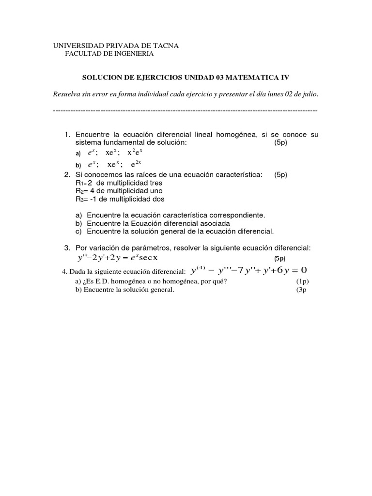 Solucion de Ejercicios | PDF