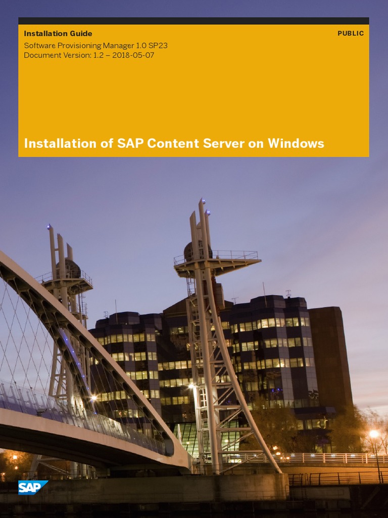 Installation of SAP Content Server DMS On Windows | PDF | Installation ...