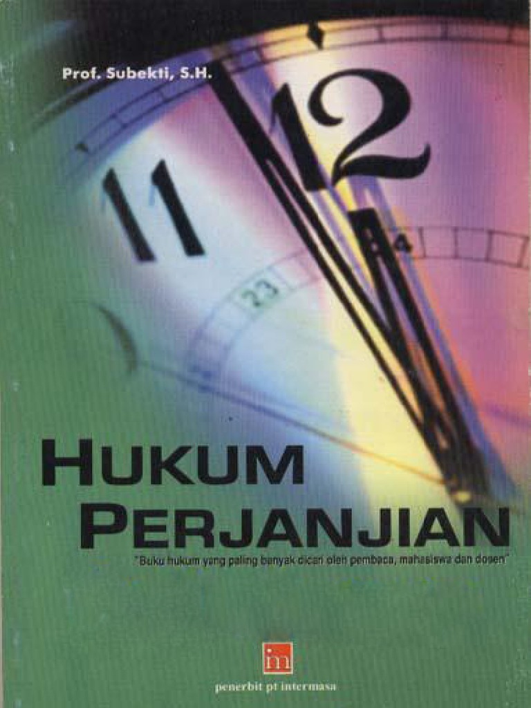Buku Prof. Subekti Hukum-Perjanjian PDF | PDF | Ilmu Sosial | Hukum