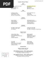 Magpantay Catering Menu and Pricing | PDF | Salad | Pasta