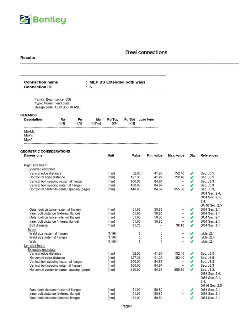 Splice Connection Beam Type 2 Wide Flange | PDF | Yield (Engineering ...