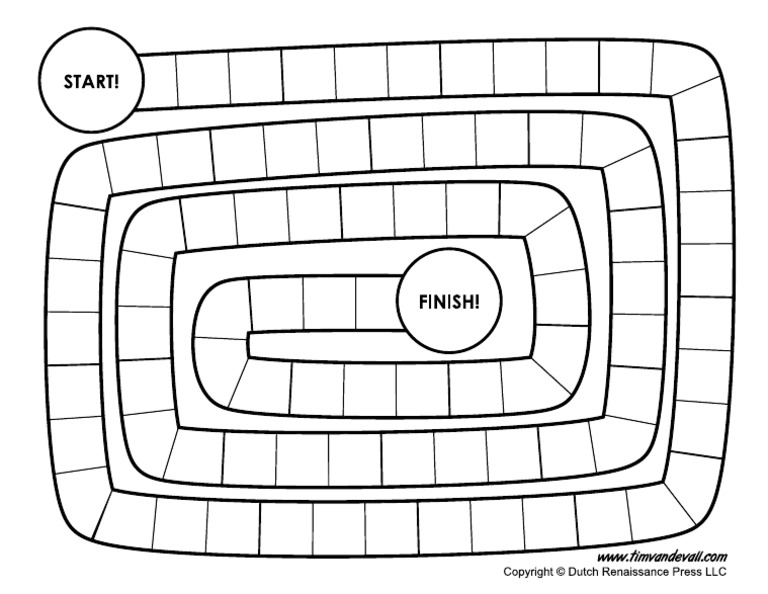 Blank Board Game Template PDF | PDF