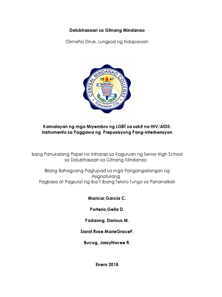 Filipino Thesis 2 | PDF