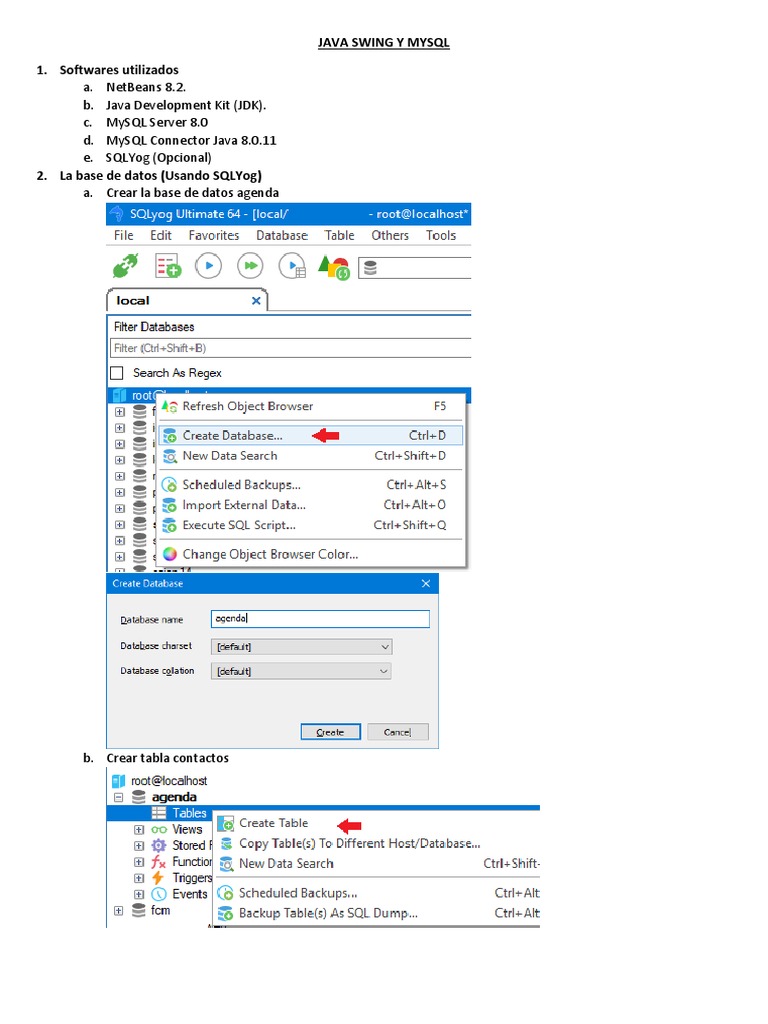 Java Swing Y Mysql Java Con Mysql Pdf Java Lenguaje De Programación Sql
