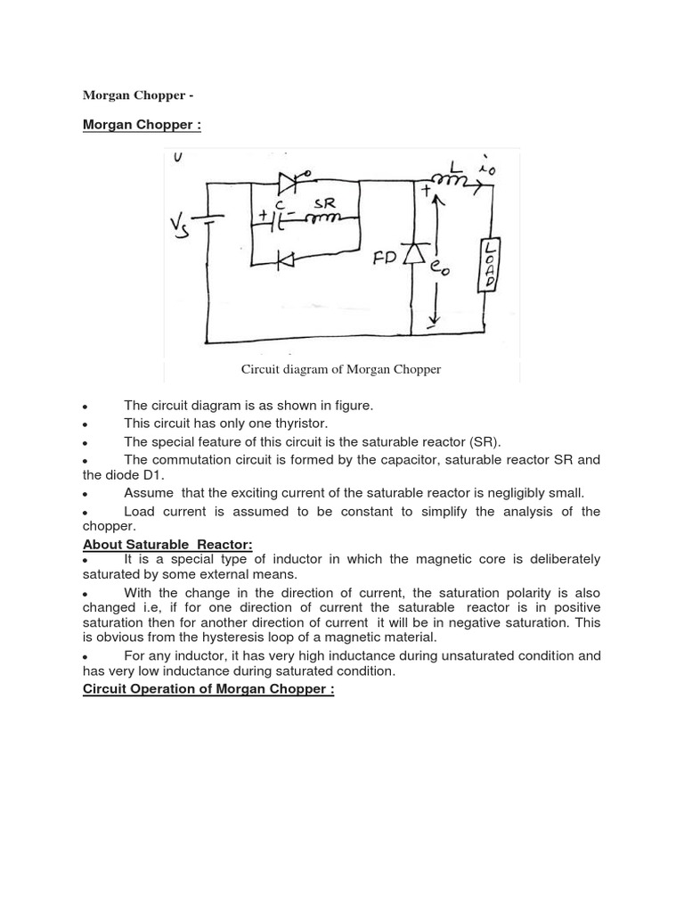 Morgan Chopper - Morgan Chopper | PDF | Inductor | Inductance