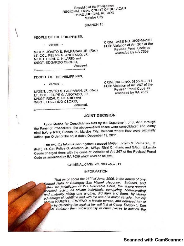 Notes On Judge Alexander Tamayo | PDF