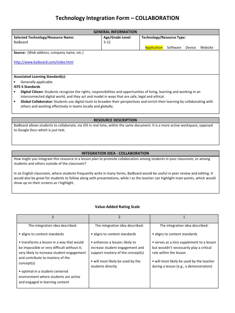 BaiBoard Integration for Classroom Collaboration | PDF | Collaboration ...