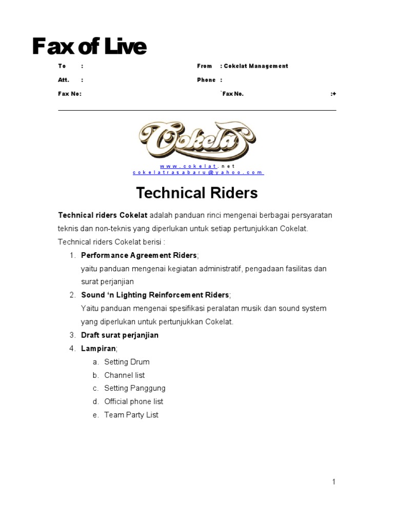 Technical Riders Cokelat | PDF