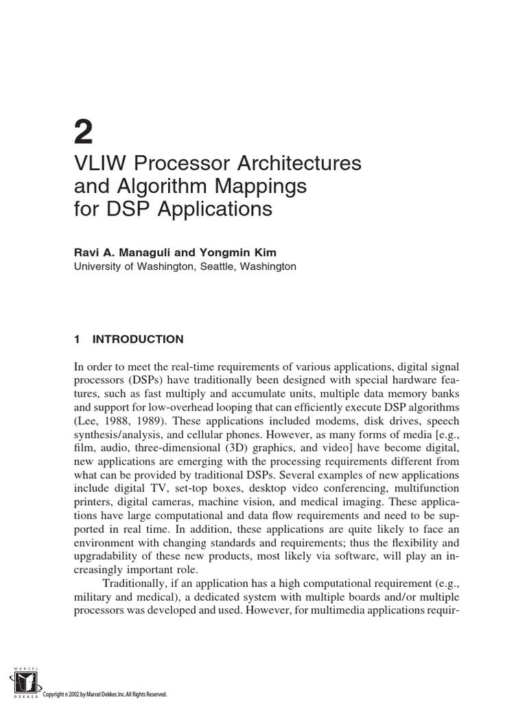(Signal Processing and Communications 13) Hu, Yu Hen - Programmable ...