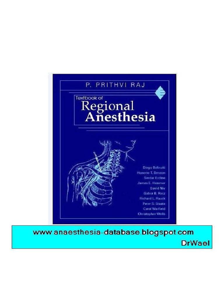 Textbook of Regional Anesthesia PDF | PDF | Anesthesia | Pain Management