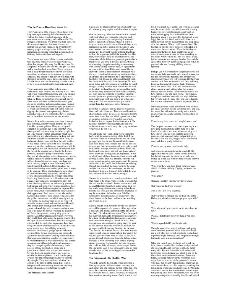 Princess and The Goblin | PDF