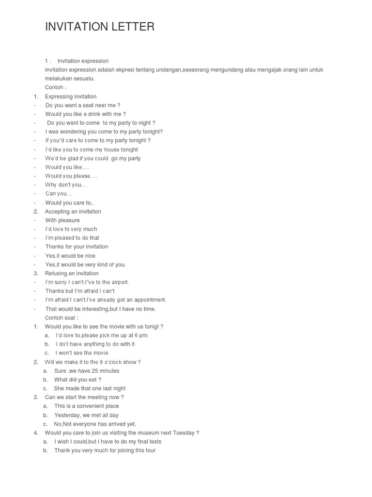 Invitation Letter | PDF | Foreign Language Studies | Poetry