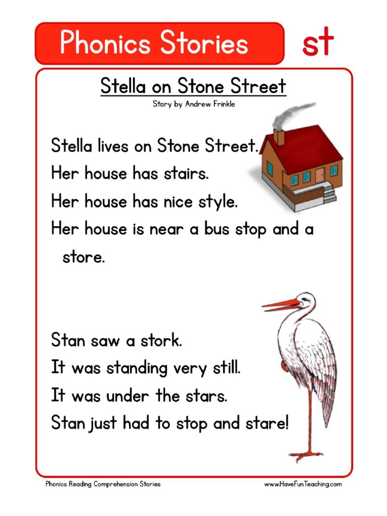 Free Phonics Reading Comprehension ST PDF | PDF