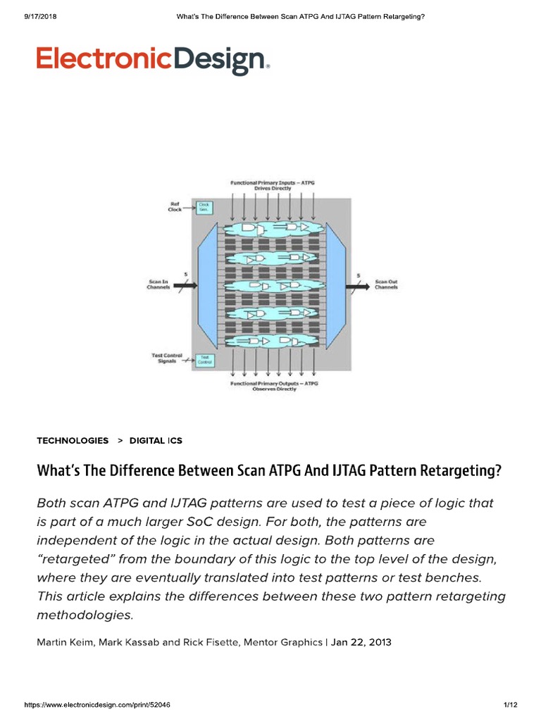 SCAN & ATPG Workbook | PDF