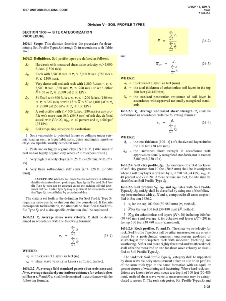 UBC 97 English Soil | Download Free PDF | Natural Materials | Nature
