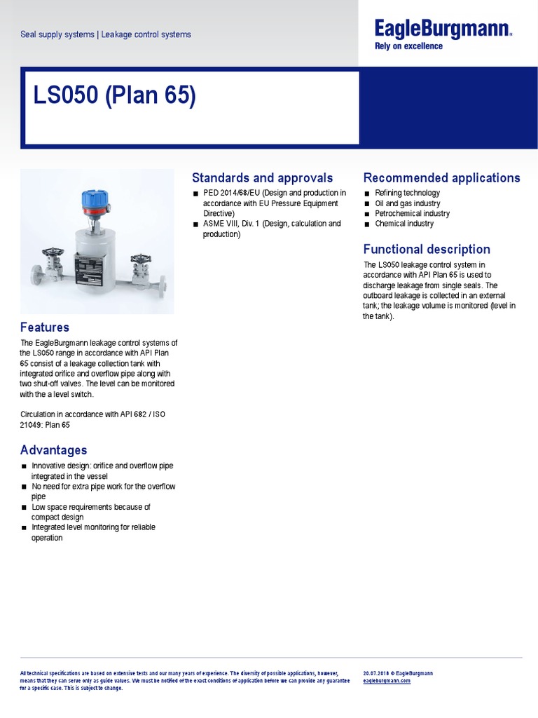 Plan 65 Mechanical Seal | PDF | Control System | Pipe (Fluid Conveyance)