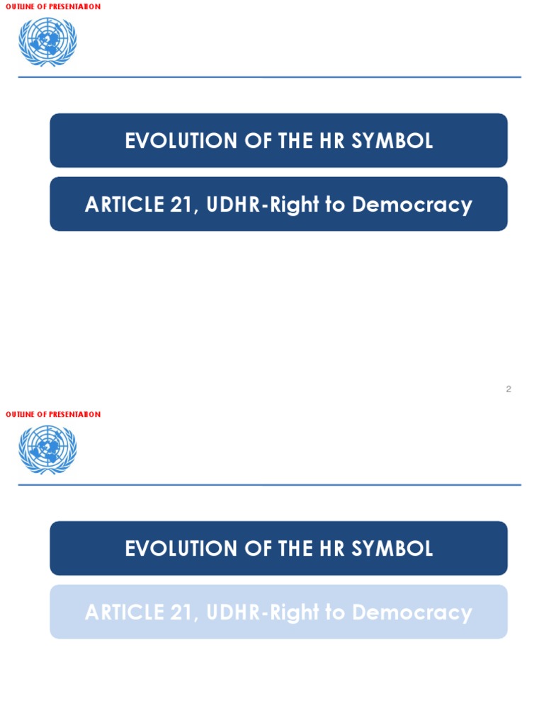 Article 21 UDHR | Download Free PDF | Suffrage | Democracy