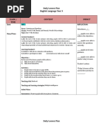 RPH Cefr | PDF | Lesson Plan | English Language