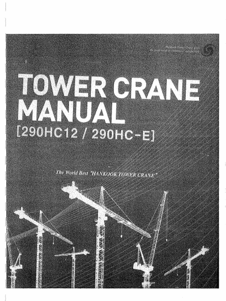 Tower Crane Manual | PDF
