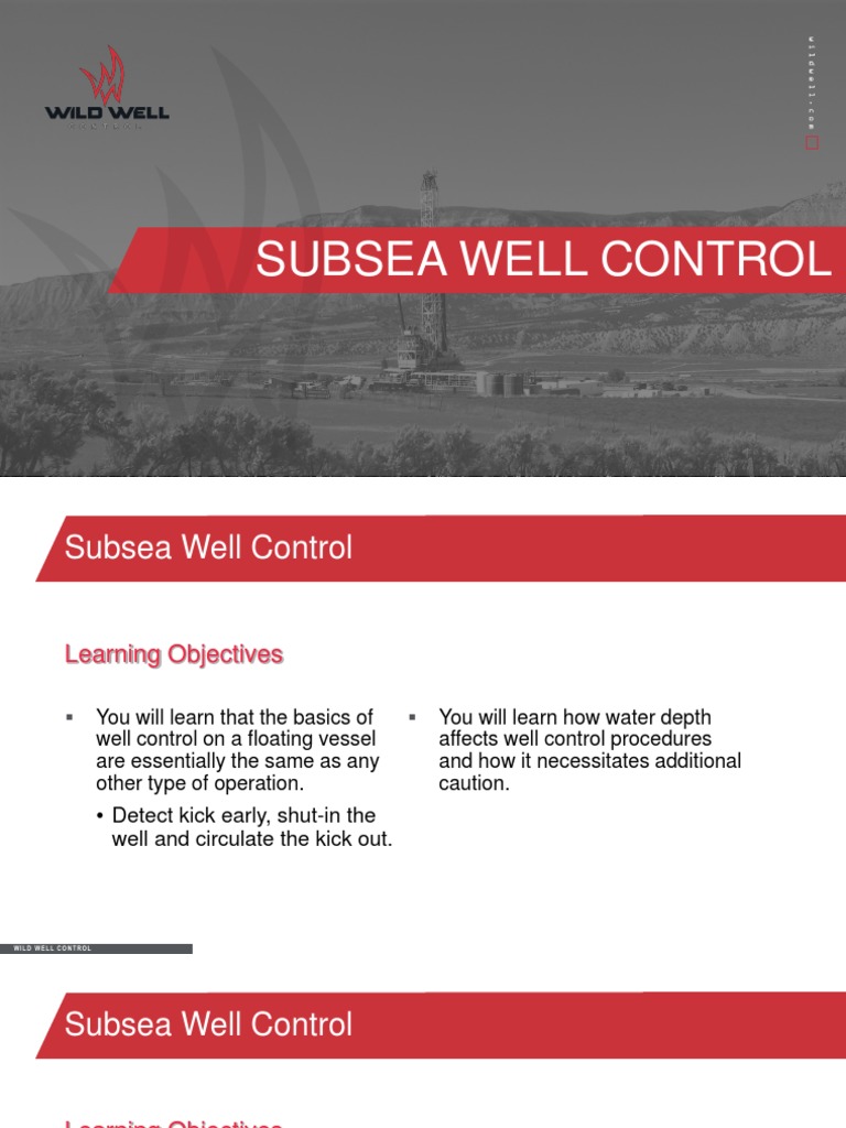Subsea Well Control PDF | Download Free PDF | Civil Engineering ...