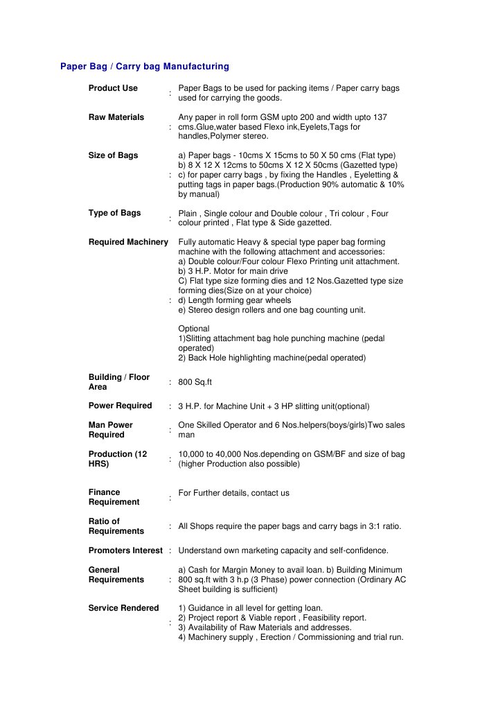 Paper Bag Manufacturing Process Guide | PDF