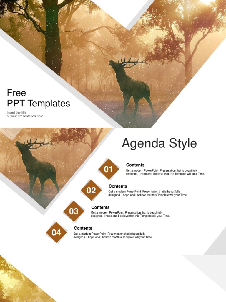 Modelo de Powerpoint Rena-Natureza | PDF | Infographics | Microsoft Power Point