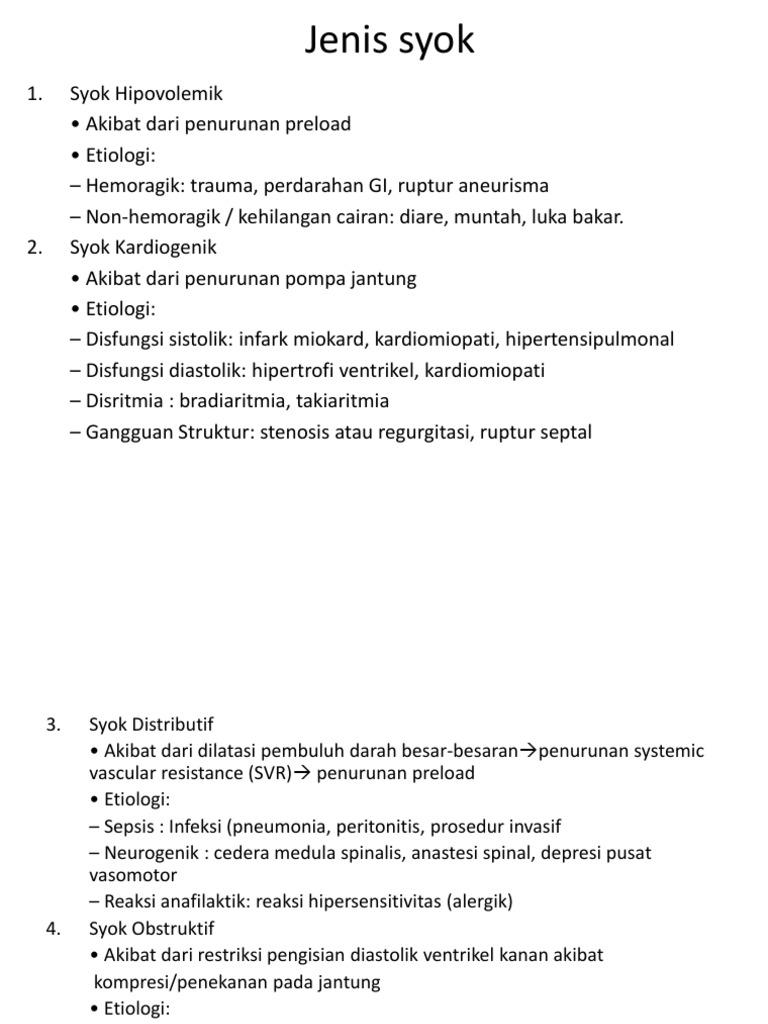 Jenis Syok | PDF
