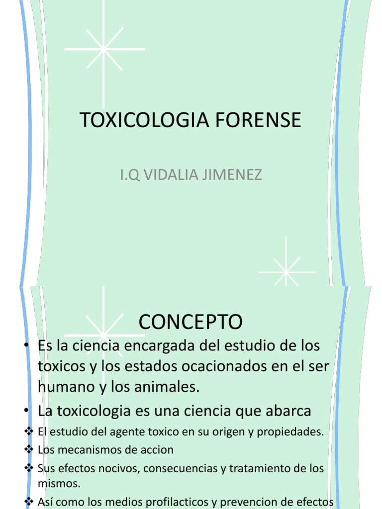 Toxicologia Forense | PDF | Toxicología | Toxicidad
