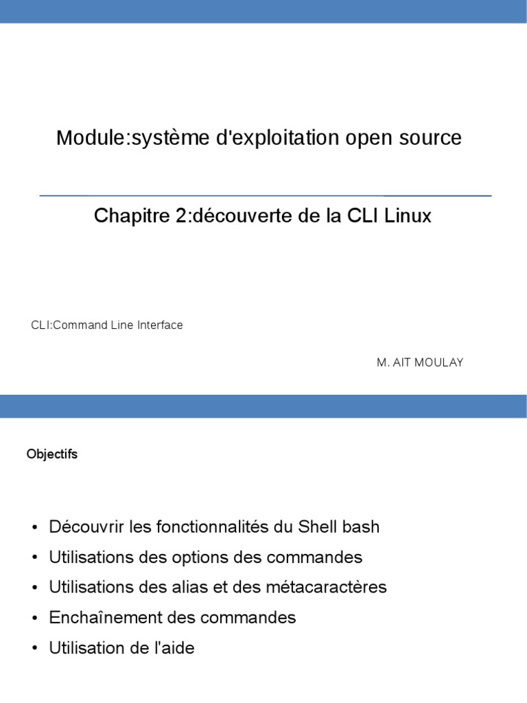 Chapitre 2 - Découverte de La CLI Linux | PDF | Interface en ligne de commande | Logiciel système