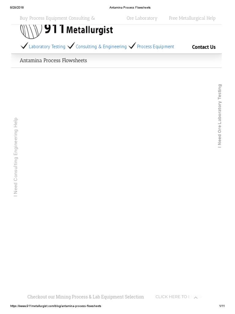 Antamina Process Flowsheets | PDF | Metals | Chemical Substances