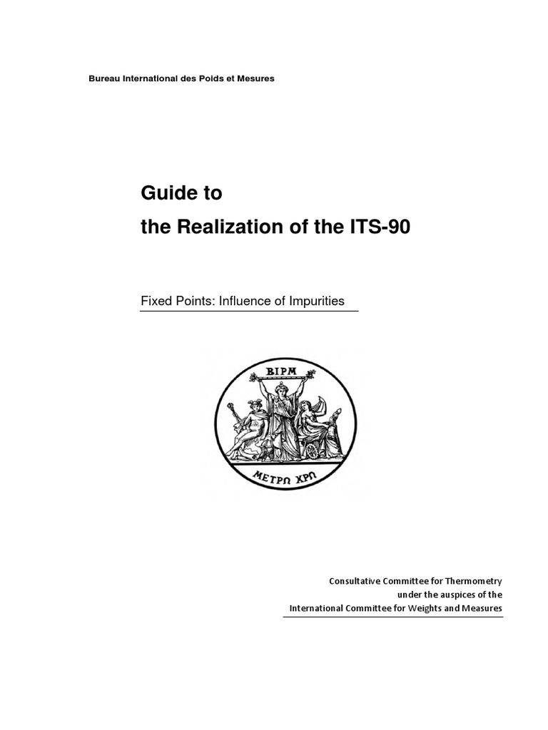 ITS-90 Fixed Points: Impurities Impact | PDF | Freezing | Melting Point