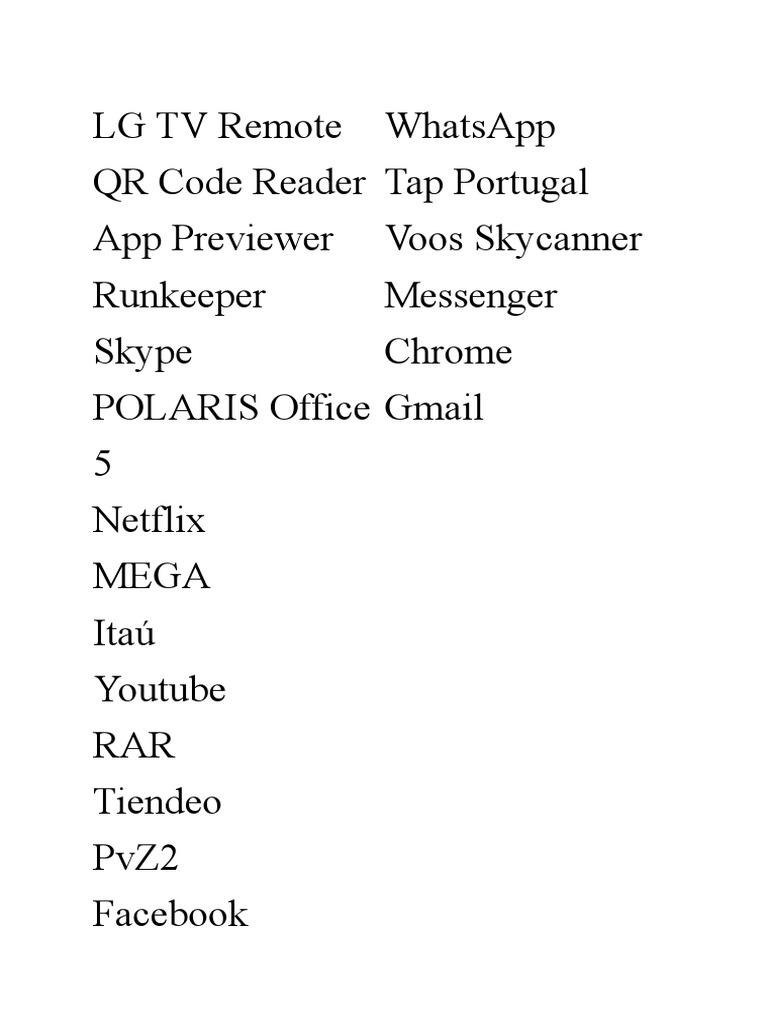 LG TV Remote QR Code Reader App Previewer Runkeeper Skype Polaris ...